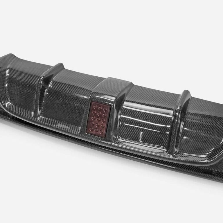 Q60 Carbon Fiber Diffuser W/ Brake LED (17-22' models) - V7 Motorsports