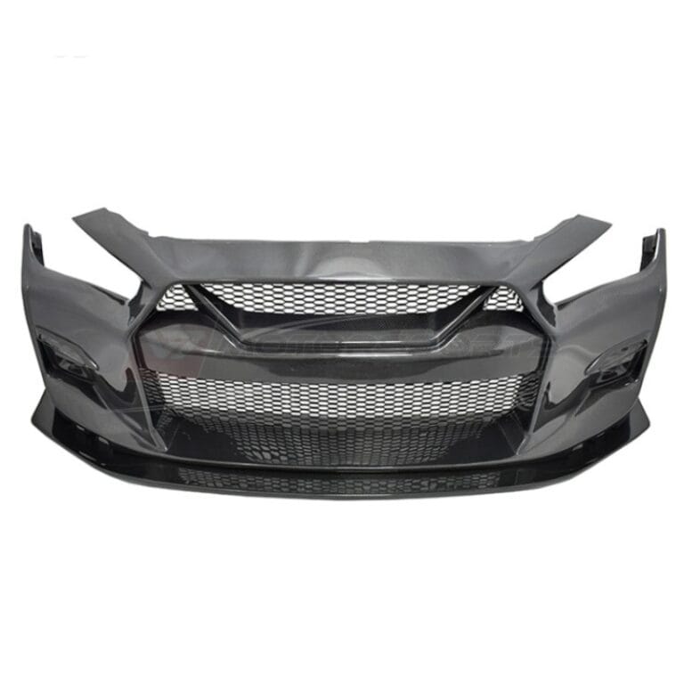 LB-Style Q50 Carbon Fiber Front Bumper Replacement w/ Premium Gloss ...
